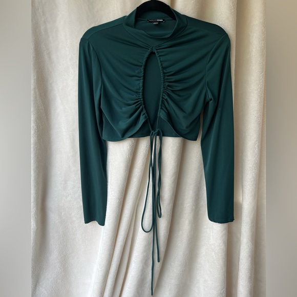 Fashion Nova | Tops | Fashion Nova Emerald Green Top | Poshmark